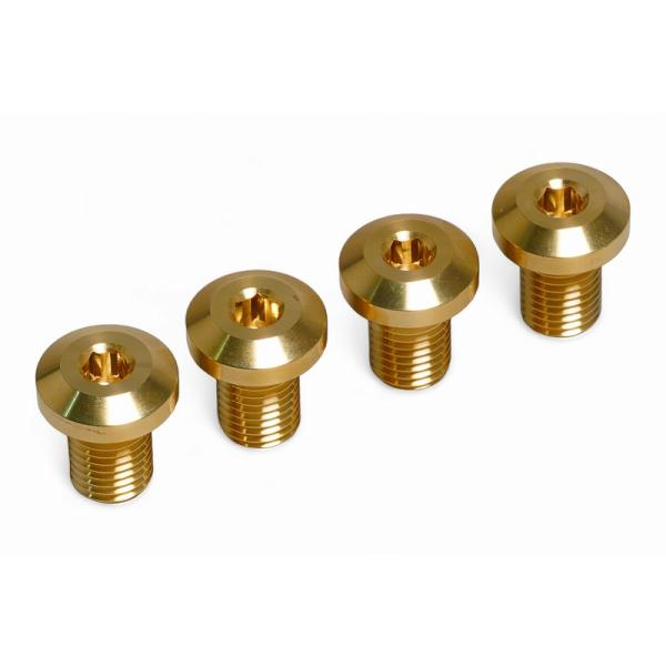 ■特長JB64、JB74ジムニーのスペアタイヤとスペアタイヤマウントを外した際にボルト穴を隠すための真鍮製・化粧ボルトです。重厚感のある真鍮素材に旋盤加工を施し、削り出しの質感をそのままに仕上げてあります。取り付け時に誤ってボディに疵をつけ...