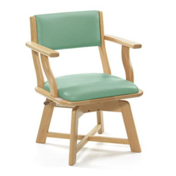 ●サイズ／全幅58(座幅46)×奥行き43×全高58cm●材質／本体：天然木(ブナ)(ポリウレタン塗装）　シート表地：塩化ビニール(防汚加工)　中材：ウレタンフォーム