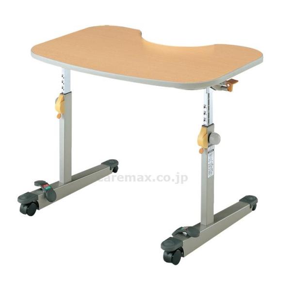 ・ベッドサイドでまたは車いすと組み合わせて日常生活動作や座位リハビリテーションに対応します。・からだにフィットするラウンド形状の天板。・天板は高さ調節可能。・天板の角度を調節可能。・テーブル移動ロック機構付。・スペースを有効に使えるスタッキ...
