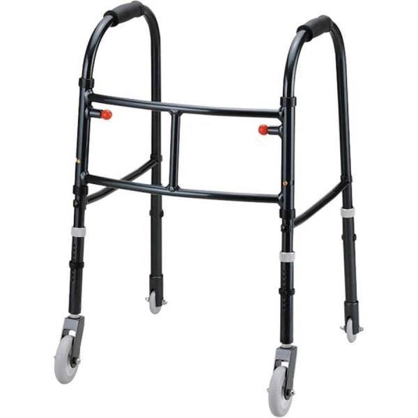 ・マグネシウム合金製で超軽量歩行器！！体に負担がかからない軽さが最大の魅力。・非常に軽いので力の弱い方でも楽にお使いいただけます。・脚部が太く、大きい構造のため、より低重心で安定感があり、ご利用者様に安心してお使いいただけます。非常に小回り...