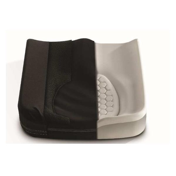 座圧＆ズレ力軽減。特殊な低反発素材で骨盤を優しくサポート。骨盤のポジションにヴィスコエラスチックを採用し、より沈み込むように設計されています。ベースクッションで大転子の支持を高めることにより、座骨周辺の圧力を軽減します。サイズ:45×45c...