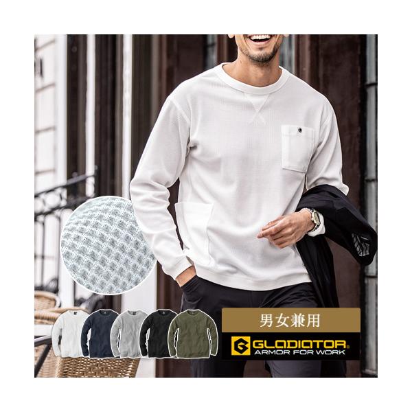 夏場はサラリ、冬場は空気の層で保温。ワッフル生地の点接触でサラサラ触感の5ポケットTシャツ。ゆとりのあるサイズ感なのにゆるすぎない、ちょうどいいシルエットで、老若男女問わず安心して着用できます。たっぷり入る5つのポケットは実用性とデザイン性...