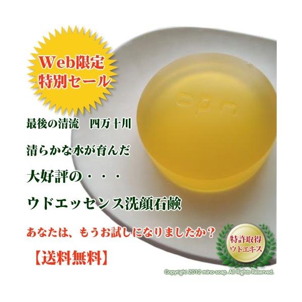 楽天市場などで 30代 40代 50代 60代の方に、たくさんのレビューをいただいた「おすすめ商品」です。最後の清流「四万十川」源流域で取れた特許取得のウドエキスを使用。石鹸素地をはじめ、全てを天然成分にこだわり、３ヶ月もの時間をかけてじっ...