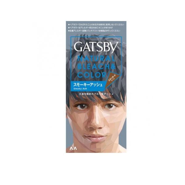 ●マンダム ギャツビー ナチュラルブリーチカラー スモーキーアッシュ スタンダードトーン（mandom GATSBY NATURAL BLEACH＆COLOR Smoky Ash）●メンズ用 ヘアカラー●高密着パワークリスタル処方により、ム...