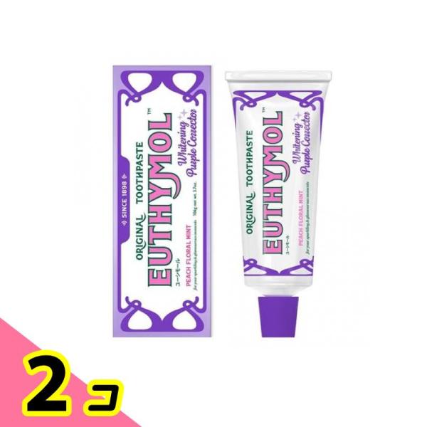 ●ユーシモール ホワイトパープル ピーチフローラルミントの香り（EUTHYMOL Original Toothpaste Whitening Purple Corrector PEACH FLORAL MINT）●薬用歯みがき●韓国で話題の...