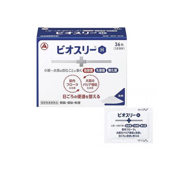 使用期限は6カ月以上先のものを送ります。●ビオスリーは小腸から大腸の部位ごとに働く3 つの活性菌（「酪酸菌」、「乳酸菌」、「糖化菌」）を配合しています。●腸内フローラと大腸のバリア機能を改善することで、日ごろの便通を整えます。●便秘や軟便に...
