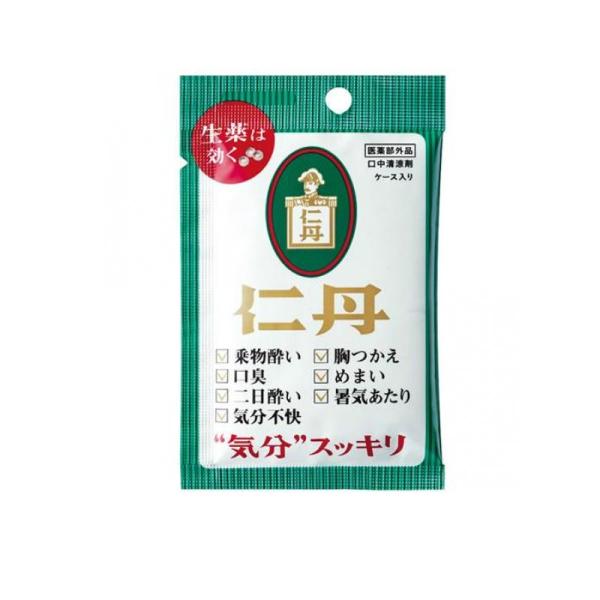 使用期限は6カ月以上先のものを送ります。●「16種類の生薬」を配合した伝統の口中清涼剤『仁丹』。●気分不快、口臭、二日酔い、宿酔、胸つかえ、悪心嘔吐、溜飲、めまい、暑気あたり、乗物酔いに効能があります。※ケースの色は6種類(赤、青、緑、黄、...