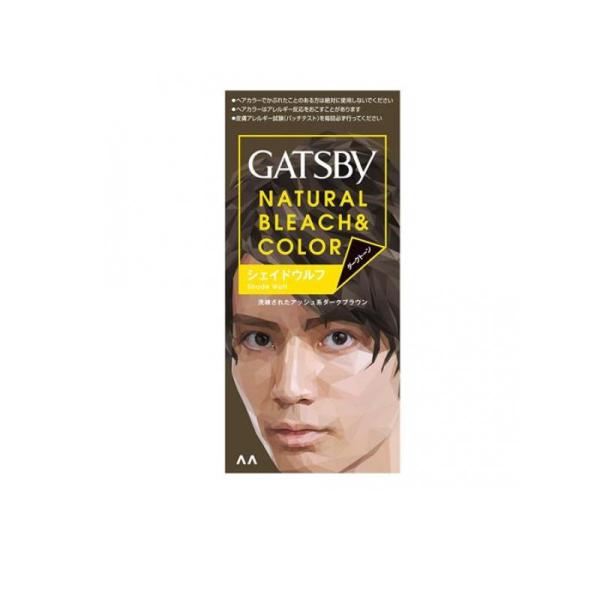 ●マンダム ギャツビー ナチュラルブリーチカラー シェイドウルフ ダークトーン（mandom GATSBY NATURAL BLEACH＆COLOR Shade Wolf）●メンズ用 ヘアカラー●高密着パワークリスタル処方により、ムラなくし...