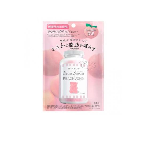 使用期限は3カ月以上先のものを送ります。●Bears Sapli×PEACH JOHNコラボ商品！●ピーチ・ジョンのイメージにぴったりなピーチ風味。●機能性関与成分「3-(4-ヒドロキシ-3-メトキシフェニル)プロピオン酸(HMPA)」を配...