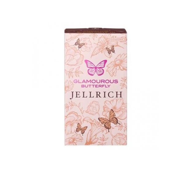 使用期限は6カ月以上先のものを送ります。●ジェクスコンドーム グラマラスバタフライ ジェルリッチ（JEX CONDOMS GLAMOUROUS BUTTERFLY JELL RICH）●マリンコラーゲン・ヒアルロン酸Na配合のモイストゼリー...