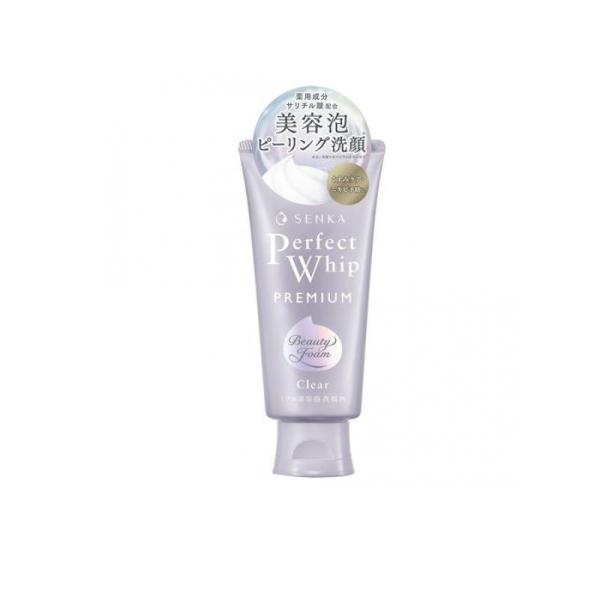 ●専科 センカ プレミアムパーフェクトホイップクリア（SENKA The Premium Perfect Whip Clear）●ミクロ美容泡洗顔料●透明感あふれるまっさらすっぴんへ。毎日できる角質ケア、美容泡ピーリング洗顔(*)。［＊古い...