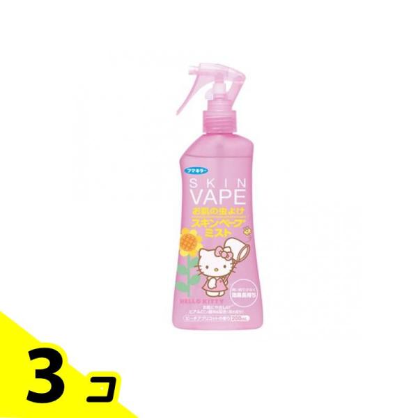 ●ヒアルロン酸Na(保湿成分)配合。ウォーターミストがやさしくお肌を守ります。●お肌の虫よけにも「ベープ」。かわいいハローキティバージョン。●家族みんなで使えるやさしい水性タイプ。●マダニにも効きます。●効きめ長持ち！虫よけ成分を10％配合...