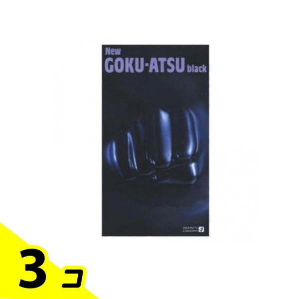 使用期限は6カ月以上先のものを送ります。●New GOKU-ATSU black（ニュー極厚ブラック）●厚いのにやわらかい。厚さ0.1mmの極厚コンドーム。●ゴム臭カット。ゴムのにおいが苦手な方にも安心。●潤滑剤：たっぷりジェル。よりスムー...