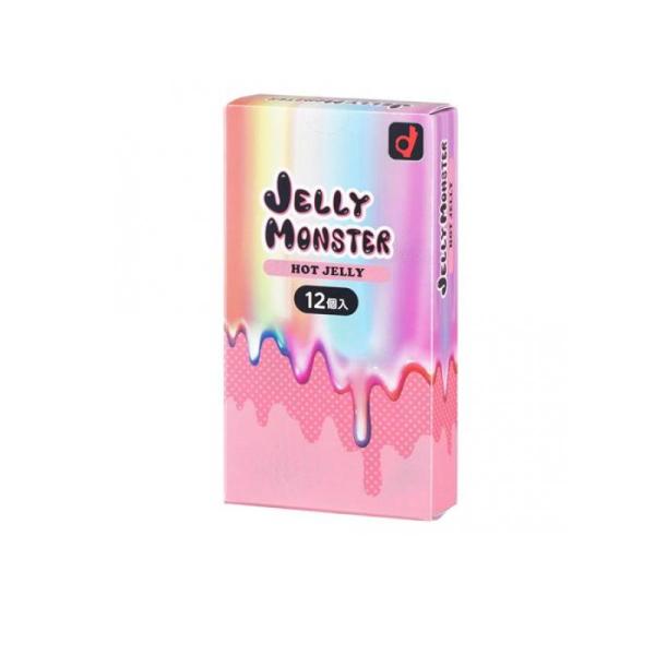 使用期限は6カ月以上先のものを送ります。●オカモト ゼリーモンスター ホットゼリー（okamoto JELLY MONSTER HOT JELLY）●ゼリー量たっぷりで潤滑性に優れたコンドーム。●ポップなテイストで手に取りやすいパッケージデ...