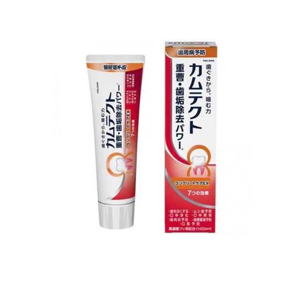 ●HALEON カムテクト コンプリートケアEX●薬用ハミガキ（歯磨き粉）●歯ぐきから、噛む力●重曹・歯垢除去パワー●歯ぐきからの出血が気になる方のために特別に開発した、健康な歯ぐきと強い歯のためのオールインワンハミガキです。●独自の歯ぐき...