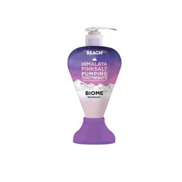 ●リーチ ヒマラヤピンクソルト ポンプ歯みがき バイオーム テクノロジー●REACH HIMALAYA PINK SALT PUMPING TOOTHPASTE BIOME TECNOLOGY●ヒマラヤピンクソルト由来の歯ぐきに優しい歯磨き...