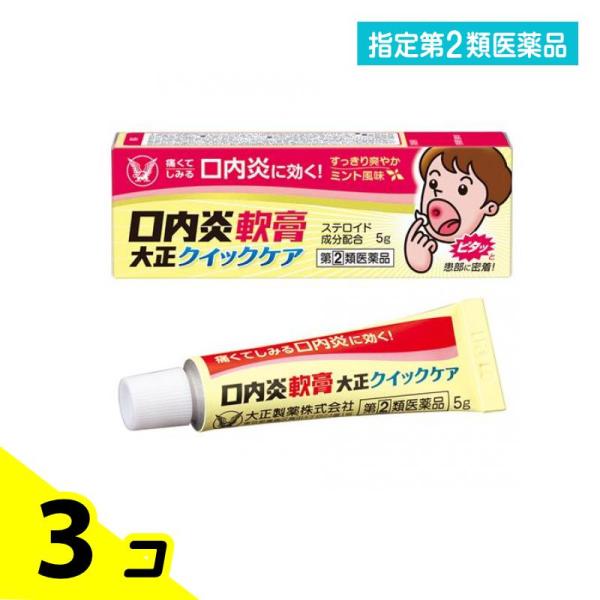 使用期限は6カ月以上先のものを送ります。◆口内炎軟膏大正クイックケアは，口内炎の治療を目的として開発した軟膏です。患部への密着性が良く，口腔内であっても長時間患部を覆います。◆「口内炎（アフタ性）」とは…　頬の内側や舌，唇の裏側などに，周り...