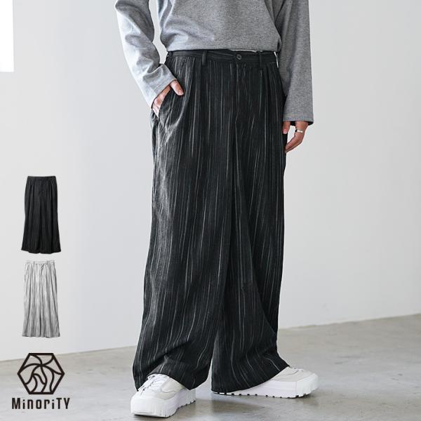 MinoriTY ワイドパンツ メンズ コーデュロイ パンツ おしゃれ MinoriTY ワイドパンツ メンズ コーデュロイ パンツ おしゃれ