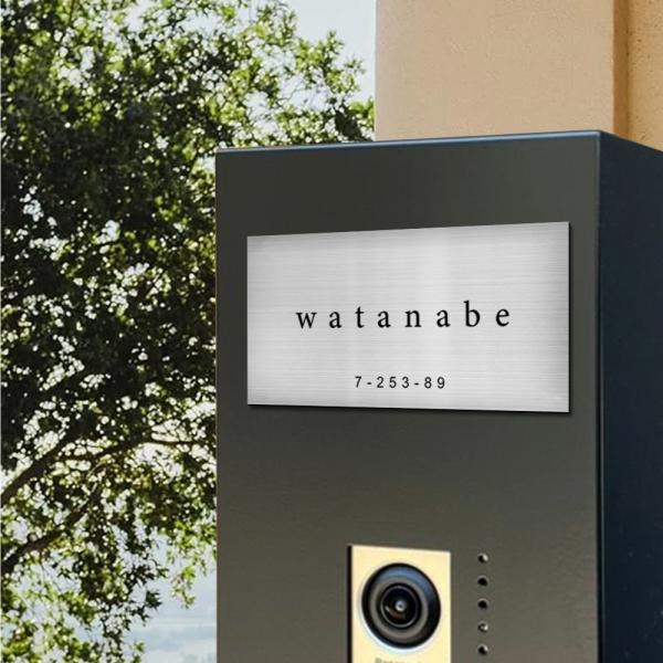 【商品詳細】【素材】ステンレス板（t1mm）【付属品】3M強力テープ【加工方法】UV印刷加工注意事項：下記をご理解・ご了承の上、購入して下さい。●「漢字+英字」のデザインをご選択いただいても「漢字」しかご記入いただいていない場合は、ご記入い...