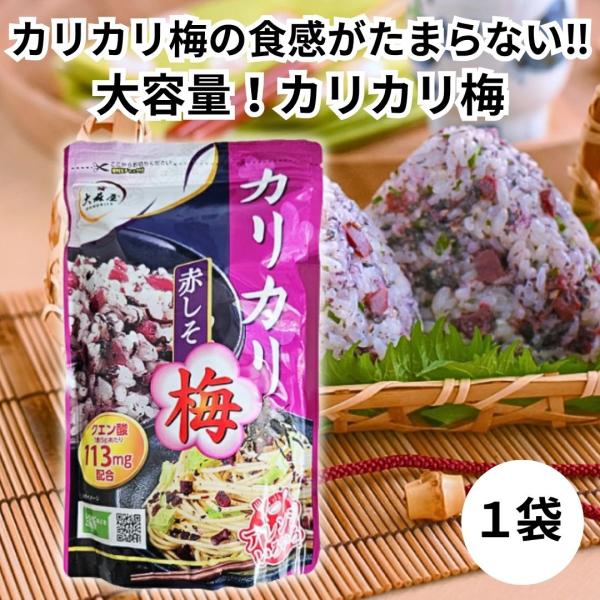 大森屋 カリカリ梅 赤しそ ふりかけ 400g 1袋 ソフト しそ 紫蘇 混ぜご飯 かりかり梅 梅 混ぜごはんの素