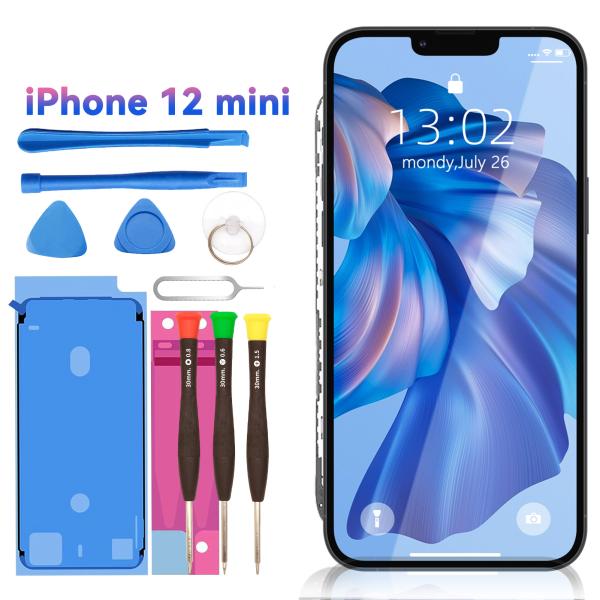 【発売日：2026年08月08日】【対応機種】この液晶フロントパネルはiPhone 12 miniとのみ互換性があります。適用モデル番号：A2398 / A2176 / A2399 / A2400ご購入前にiPhoneのモデルをご確認くださ...