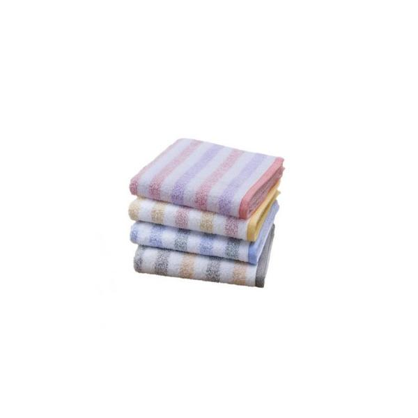 シンプルで使いやすい薄手の泉州産ボーダータオルです。