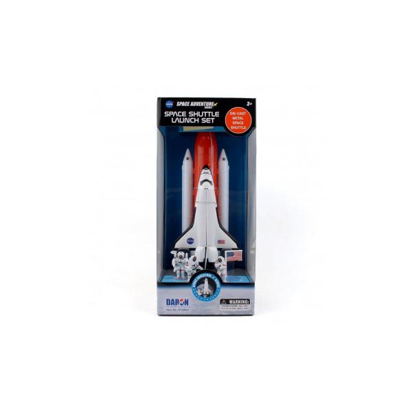 リアルなNASAのスペースシャトル。ブースターロケットと宇宙飛行士のフィギュア付きです。
