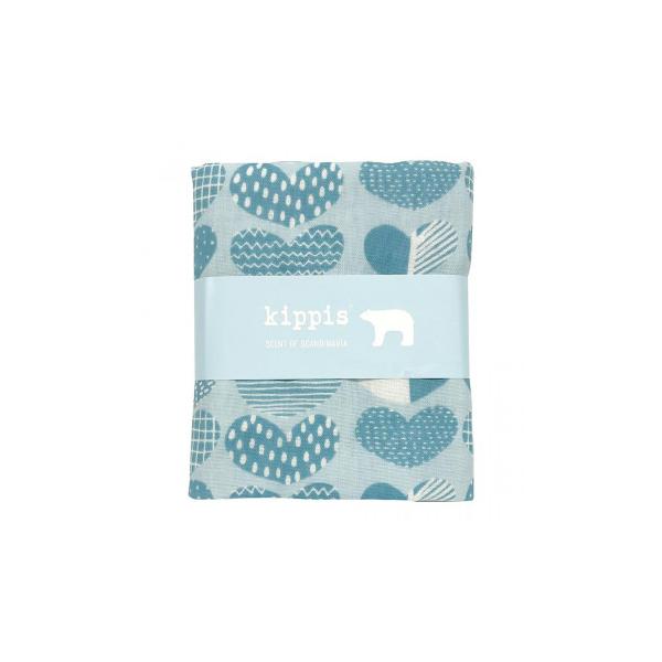 北欧テキスタイルkippis(キッピス)のダブルガーゼ生地です。ふんわりとした風合いとカラーで、見た目も肌触りもやさしい。吸湿性も良いので、スタイなどのベビーグッズやマスク作りにおススメです。