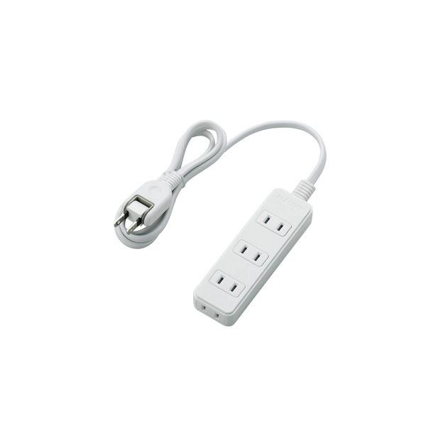 【商品名】 （まとめ）エレコム 電源タップ（雷ガード付き） T-KS02-2410WH【×3セット】 【ジャンル・特徴】 雷サージから電子機器を守る、雷ガード機能を搭載。オフィスやご家庭など、さまざまなシーンで使いやすい雷ガード付き電源タッ...