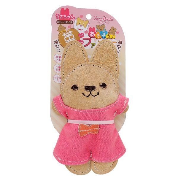 【商品名】 （まとめ）革ラブファミリーうさちゃん【×3セット】 (犬用玩具) 【ジャンル・特徴】 噛むと夢中になっちゃう！丈夫な革のどうぶつたち