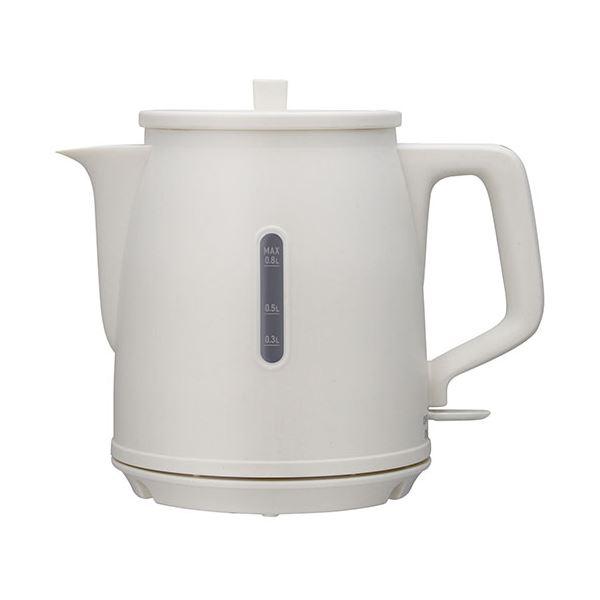 【商品名】 dretec ドリテック 電気ケトル キューポット 0.8L ホワイト PO-372WT 【ジャンル・特徴】 休憩の時にホッと一息 [ PO-372WT ]