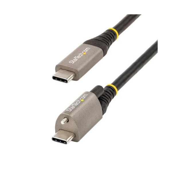 【商品名】 StarTech.com トップロック付きUSB-Cケーブル 50cm 10Gbps／USB 3.1（3.2Gen1）／100W（5A）PD USB31CCTLKV50CM 1本