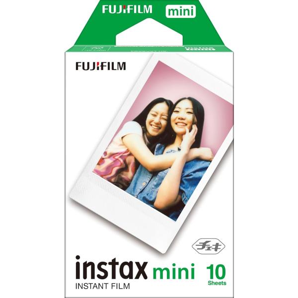 FUJIFILM(フジフィルム） instax mini用フィルム JP1(10枚入)●「チェキ」用のインスタントフィルムです。●定期入れにぴったり収まるカードサイズ写真。■フィルムサイズ：86x54mm■画面サイズ：62x46mm■ISO...