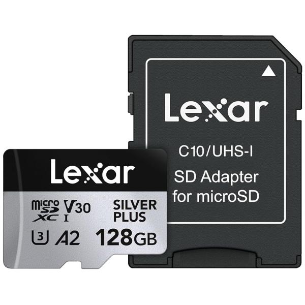 「商品情報」Lexar Professional SILVER PLUS microSDXC UHS-Iカードは、最大読み取り速度205MB/秒、最大書き込み速度150MB/秒で、より良い写真やビデオをキャプチャし、ワークフローを加速するの...