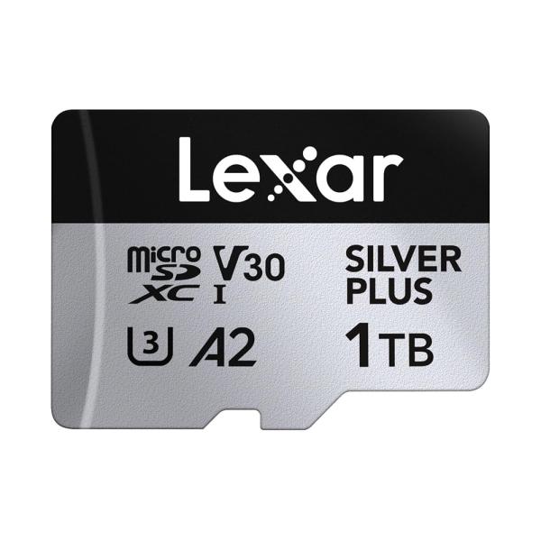 「商品情報」Lexar Silver Plus Micro SDカード1TB「主な仕様」想像以上のパワー。 最大読み取り速度205MB/秒で、非常に高速にデータを転送できます。 最大書き込み速度は150MB/秒で、録画を逃さずに連続して写真...