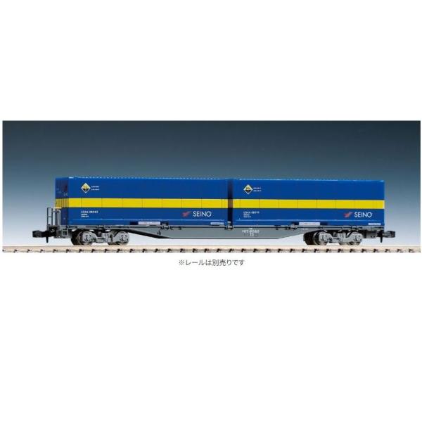 TOMIX 8731 JR貨車 コキ107形(増備型・西濃運輸コンテナ付)  Nゲージです。コキ107形は2006年より製造された海上コンテナ対応車両です。従来のコキ100系列では車体側面に設置されていた手ブレーキハンドルが本形式では車体端...