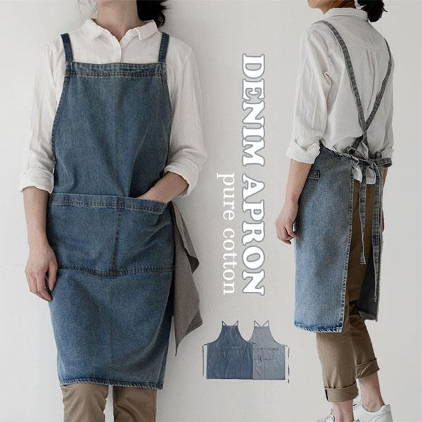 おしゃれなエプロンがほしいけれど個性的すぎるのは避けたい…。そんな方におすすめなデニムエプロンです。シンプルながらおしゃれなデザインでコーディネートしやすく、生地が厚手で丈夫なので耐久性に優れています。長期間使うことでの色あせも自分だけの味...