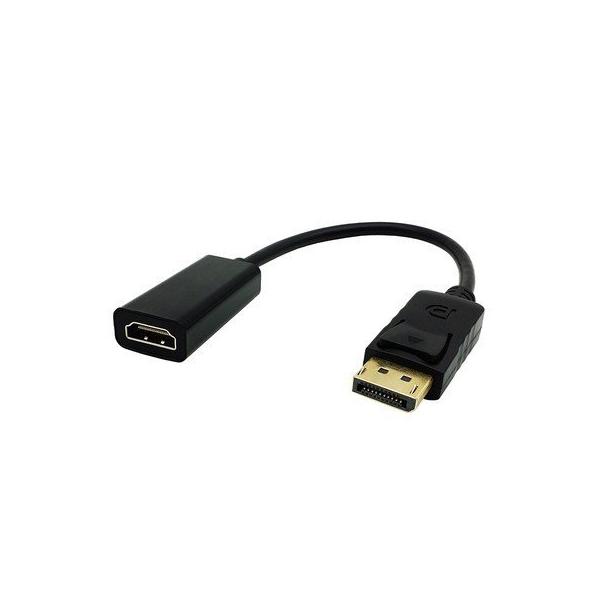 HDMIケーブルをDP出力マシンに接続する為の変換コネクタです。【フルHD】HDビデオとオーディオ信号はパソコンからHDTVに完璧で伝送出来ます。1080ｐ対応。1920×1080対応。HDMI：High Difinition Multim...