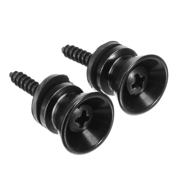 【商品】ギターストラップエンドピン　2個入り【説明】アコギでは物によって最初から片方のストラップピンが付いてないの多いです。そんな時に便利！アコースティックギター、エレキギター、クラシックギター、ガットギター、ベース、ウクレレ、ギタレレなど...