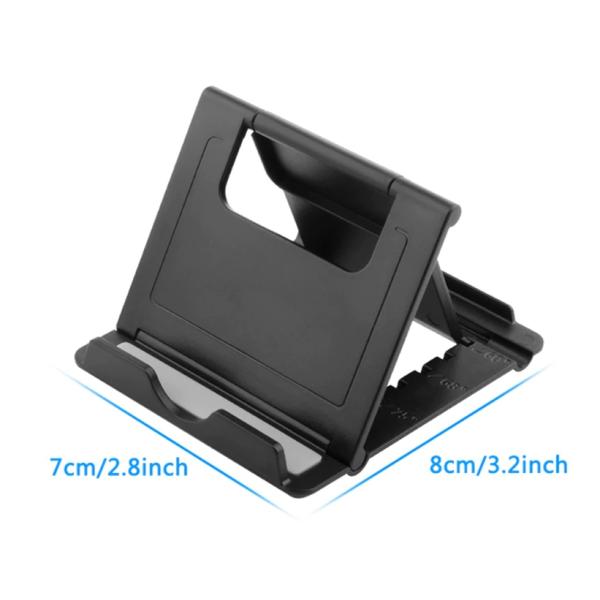 【商品】スマホスタンド タブレットスタンド 【ブラック】折りたたみ式 角度調整可能 ※薄型 軽量 スマホホルダー 各種スマホに対応【材質】 abs 、ゴム【説明】☆タブレットやケースを装着したスマホホルダー 各種スマホに対応☆5段階の角度調...