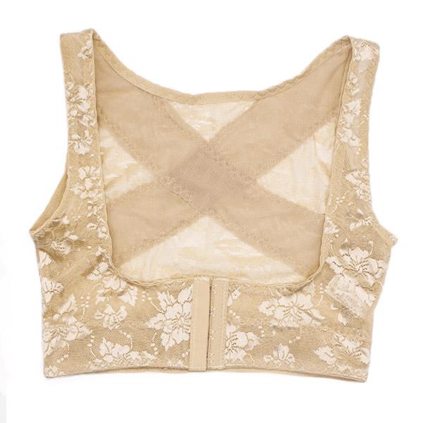 猫背などの姿勢を矯正するレースデザインのベルトです。クロスバンドが背中をしっかりホールドし猫背を矯正します。肩甲骨ををグッと引き寄せて背筋をピンと伸ばします。アンダーバストのネットがバストアップをサポート♪通気性の良いレース素材を使用し、快...