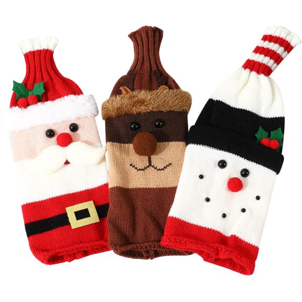 サンタやトナカイの可愛いデザインで、テーブルを華やかに飾るボトルカバーです。普通のワインやシャンパンボトルが一気にクリスマスムードに変身してくれます。手作りの温もりを感じさせる柔らかなニット素材で、ボトルを優しく包み込みます。テーブル装飾と...