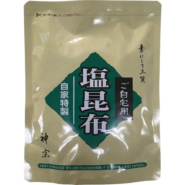 神宗（かんそう）は、天明元年（1781年）創業の大阪・淀屋橋に本店を構える老舗佃煮店です。看板商品の「塩昆布」は、素材と味にこだわり、昔ながらの伝統製法で心を込めて製造しております。 商品特徴厳選された昆布のブレンド: 道南産天然真昆布、道...