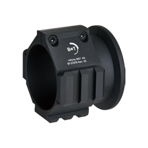 東京マルイ製次世代電動ガン MP5SDのサプレッサーに対応した三面レールマウントです。ハンドガードにアクセサリー類の増設機能の無いMP5SDの為に、サプレッサーを締め付ける様にして固定します。内径は実測で40.3&amp;#12316;6m...