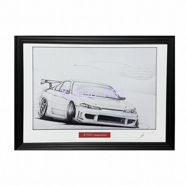 ・鉛筆画イラストレーター小松雄一氏が鉛筆だけで描くリアルな絵画になります。・日本の名車・旧車を繊細なタッチで描きあげ、見る人の心を動かします。・１作品に300時間を掛けることもある程、じっくり丁寧に仕上げますので、イラストと言うよりアート作...