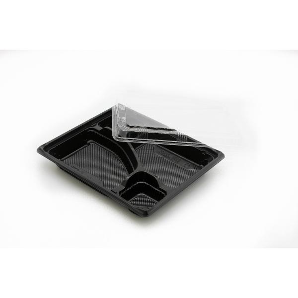 【サイズ】本体：２４０×２０２×３４mmふた：２２６×１８８×２０mm 【耐熱温度】約１３０℃（本体） 約　８０℃（ふた） 【素　材】本体：ＰＰＦふた：ＯＰＳ【入り数】５０枚 【メーカー】北原産業