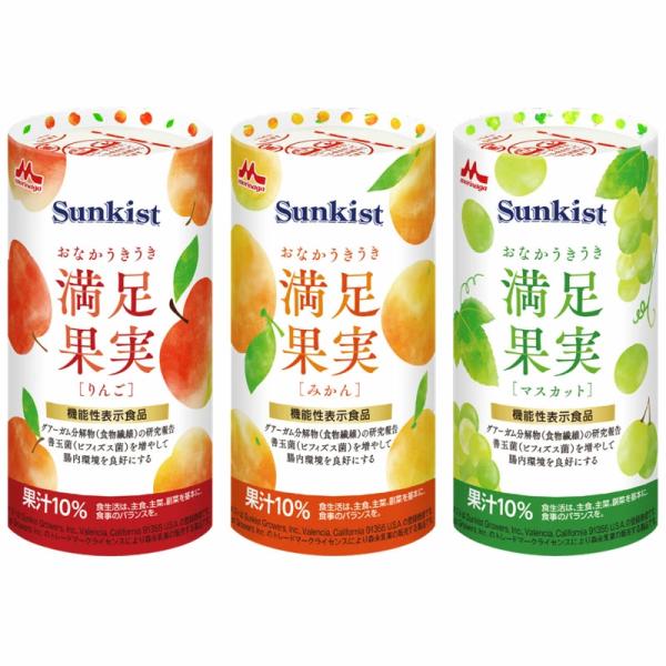 善玉菌（ビフィズス菌）を増やして腸内環境を良好にする機能が報告されたグアーガム分解物（食物繊維）を配合した10%果汁入り飲料です。グアーガム分解物（食物繊維）は、善玉菌（ビフィズス菌）を増やして腸内環境を良好にすることが報告されています。1...