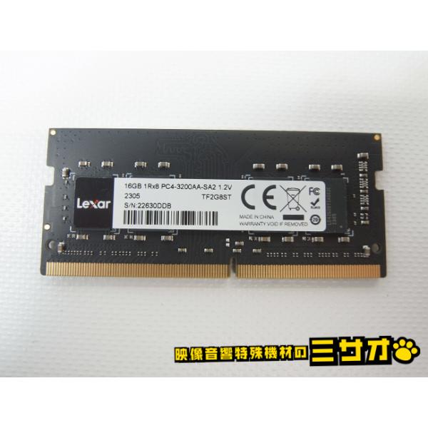 Lexar 16GB 1Rx8 DDR4 PC4-3200AA 16GB x 1枚●動作確認済みです＊中古品のため多少の使用感等がありますーーーーーーーーーーーーーーーーーーーー・メーカー：Lexar・型　　番：16GB 1Rx8 PC4-...