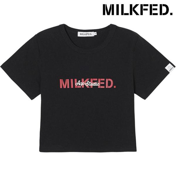 [ ブランド ] ミルクフェド　MILKFED[ ジャンル ]Tシャツ／カットソー[ 素　 材 ]本体：綿97%／ポリウレタン3% リブ部分：綿100%[ サイズ ]着丈×身幅×肩幅×袖丈（cm）1SIZE：41×32×39×15.5※カタ...