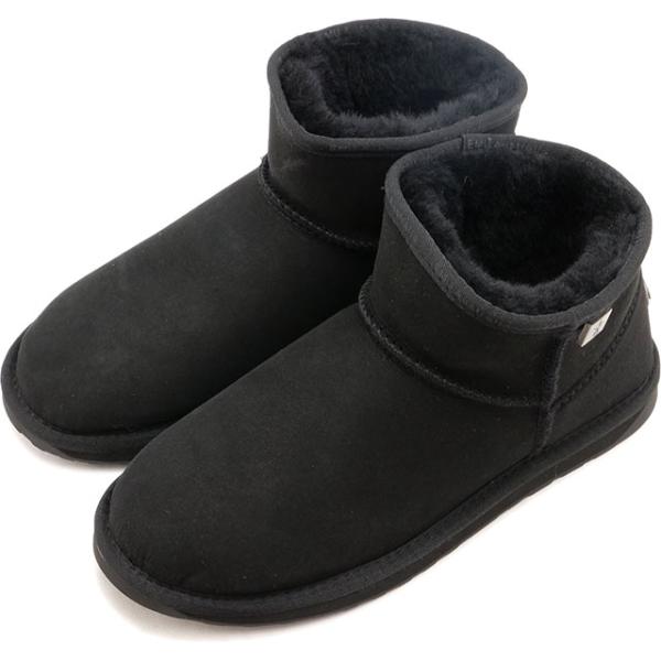 [ ブランド ] エミュー 　emu[ ジャンル ]ショートブーツ／ムートンブーツ[ 素　 材 ]アッパー：シープスキン[ サイズ ]採寸サイズ W8（25.0cm）：筒丈10cm　筒回り35cm　ヒール高3cm※商品により個体差がございま...